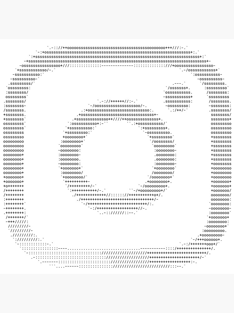 Poster « Logo ASCII Instagram (noir) », par roomjs | Redbubble