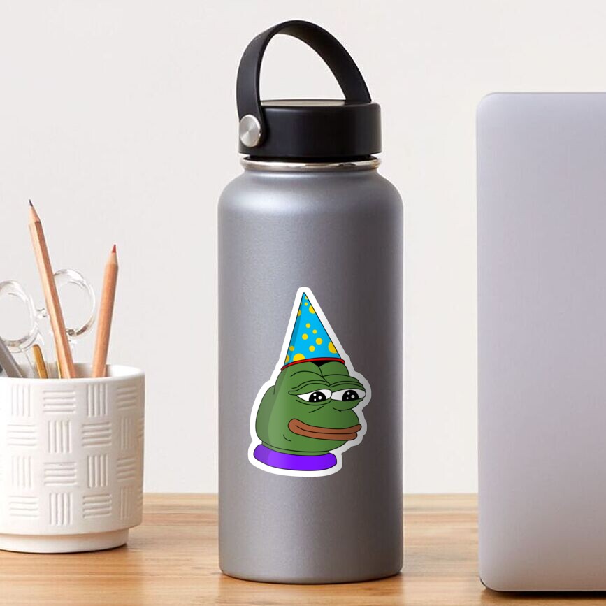 "FeelsBirthdayMan" Sticker for Sale by mullelito | Redbubble