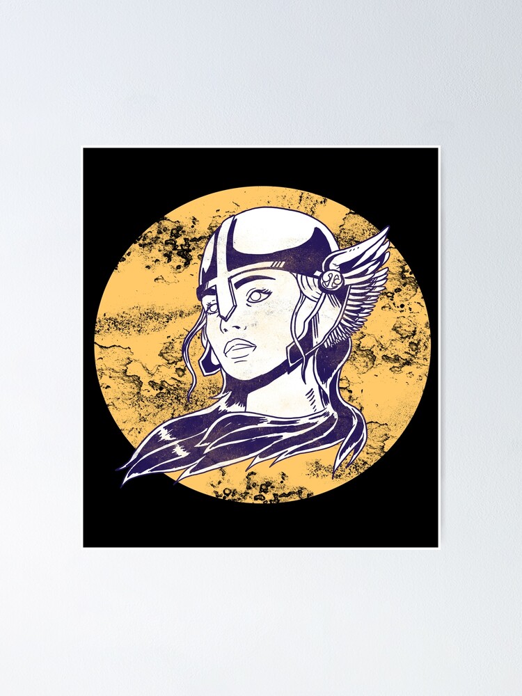 "Viking Nordic Valkyrie Myth Valhalla Princess Gift" Poster for Sale by ...