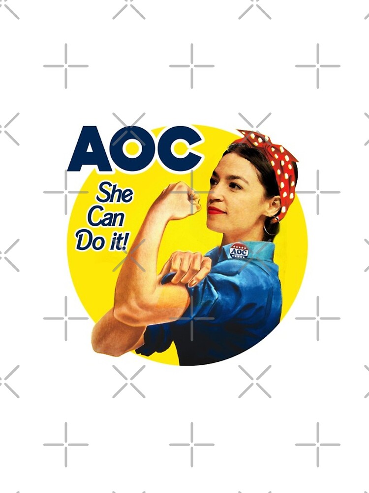 "AOC: She can do it" iPhone Case for Sale by popdesigner | Redbubble