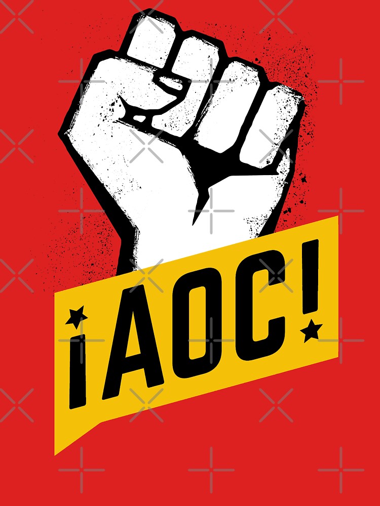 "AOC FIST" T-shirt for Sale by popdesigner | Redbubble | fist t-shirts ...