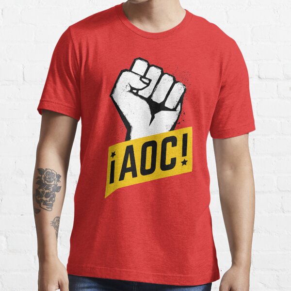 "AOC FIST" T-shirt for Sale by popdesigner | Redbubble | fist t-shirts ...