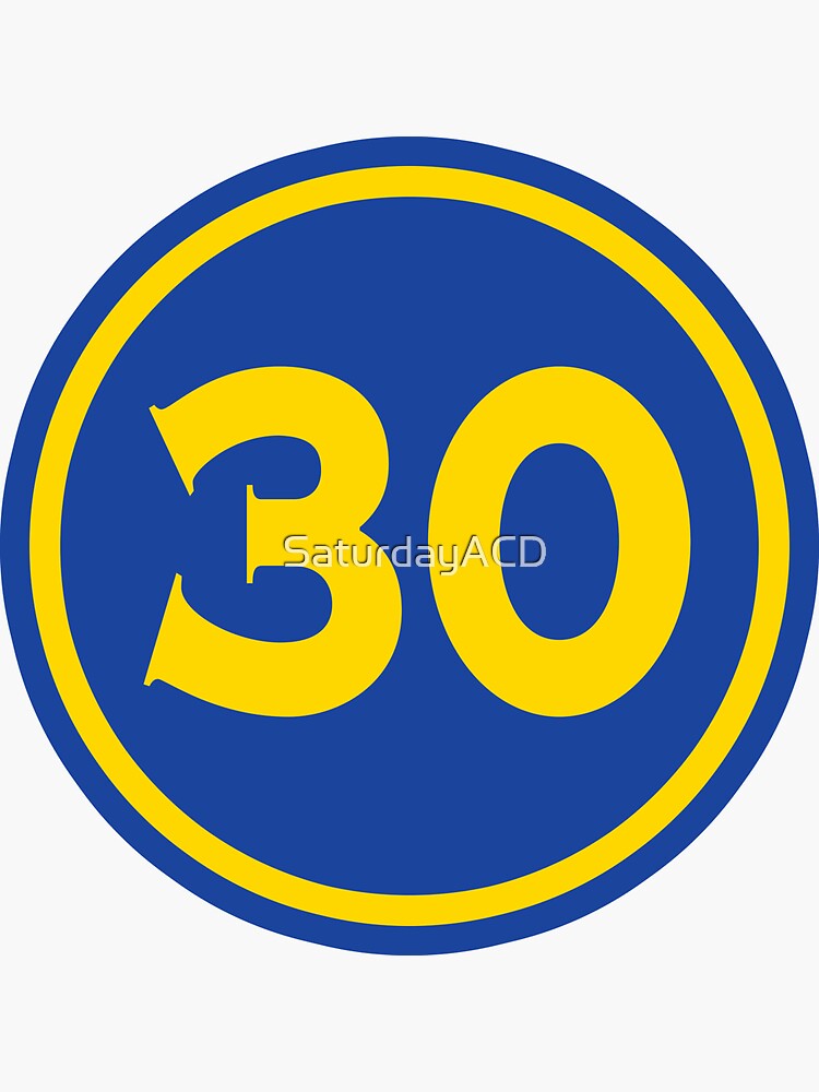 "GSW 30 1" Sticker by SaturdayACD | Redbubble