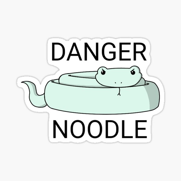 Danger Noodle Stickers | Redbubble