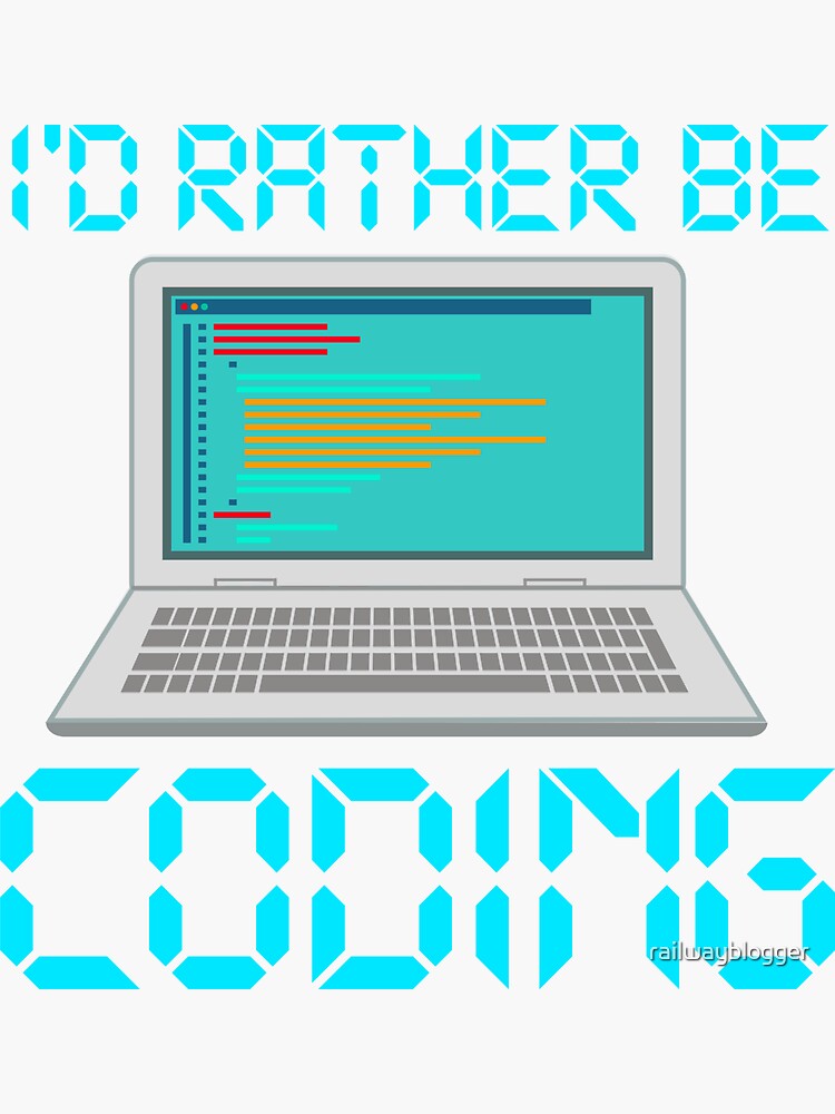 "Mens Coding design Gift IT Computer Programmers Coders" Sticker for ...
