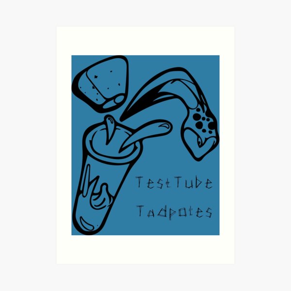 "Test Tube Tadpoles Merch" Art Print for Sale by CuprumStudios | Redbubble