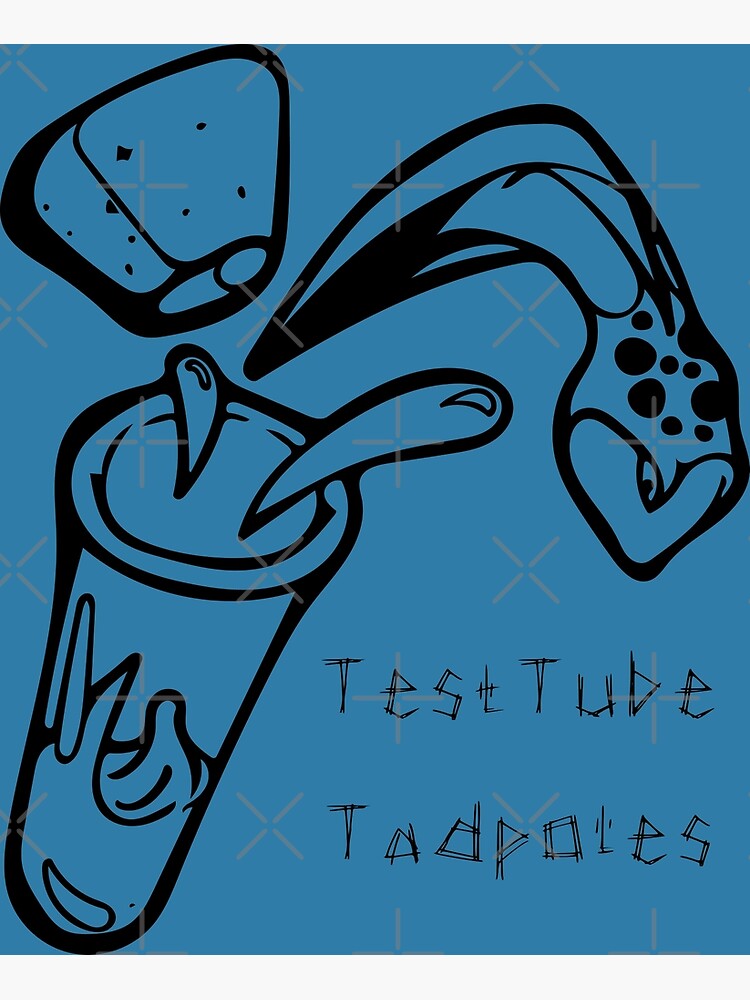 "Test Tube Tadpoles Merch" Art Print for Sale by CuprumStudios | Redbubble