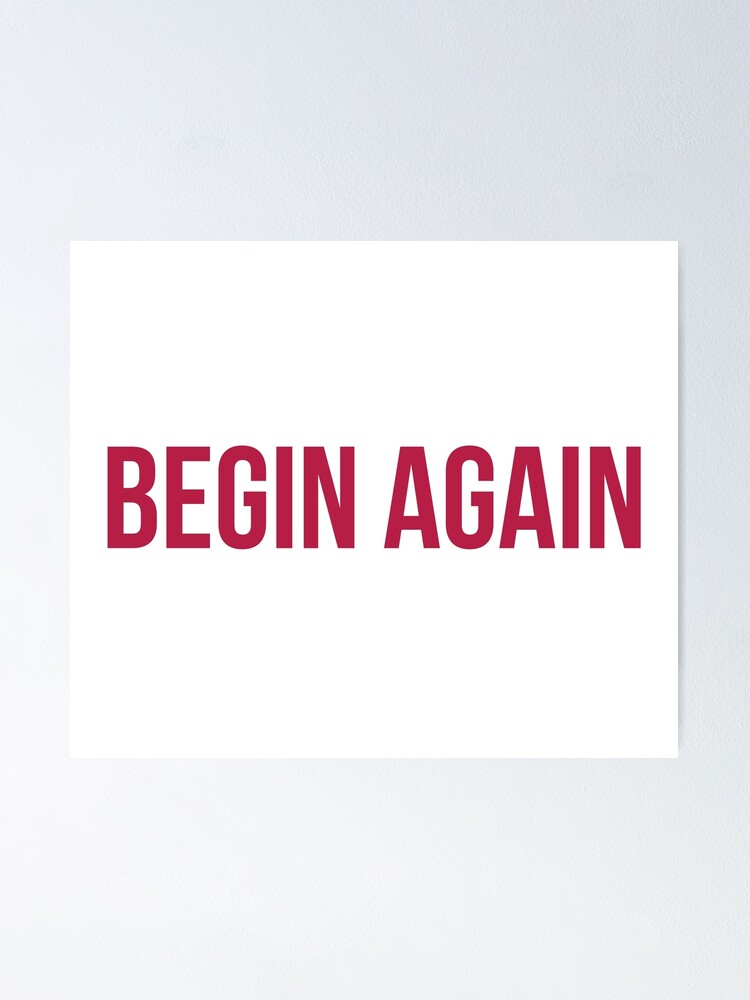 "Begin Again - RED Taylor Swift Song" Poster for Sale by bombalurina ...