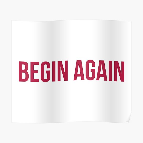 "Begin Again - RED Taylor Swift Song" Poster for Sale by bombalurina ...