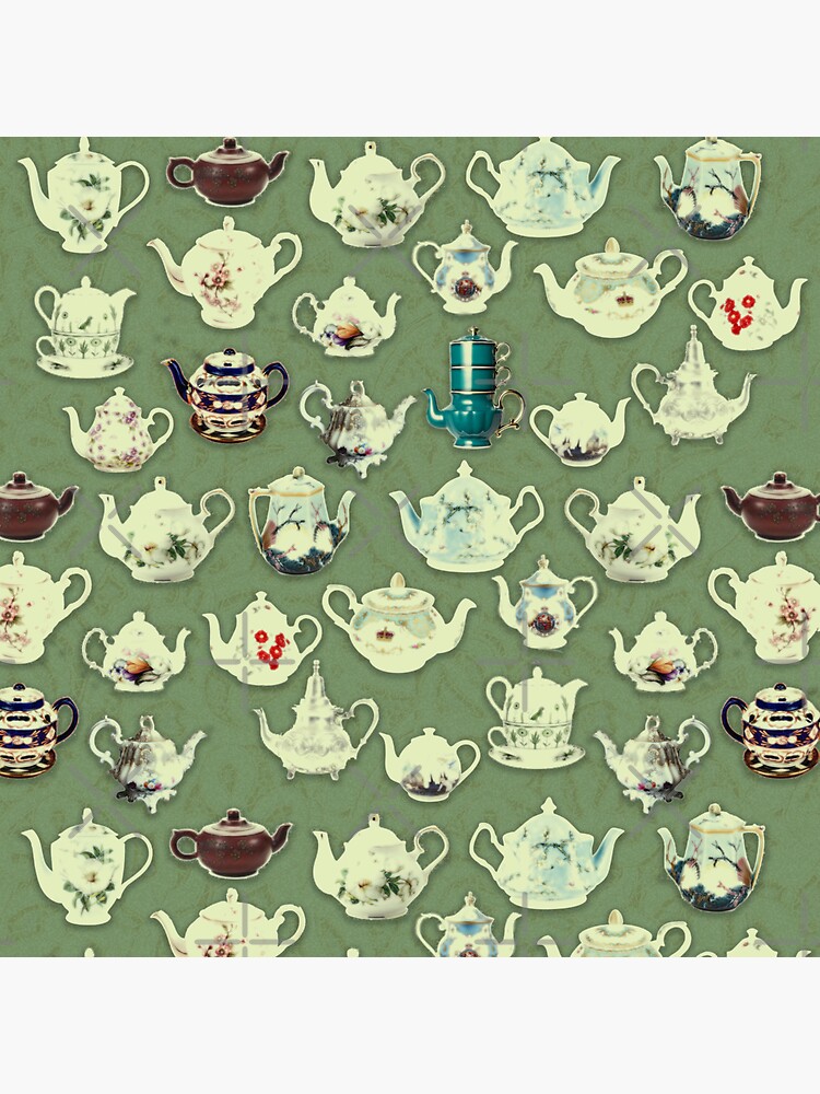 "Green High Tea" Sticker for Sale by jennyjeffries | Redbubble