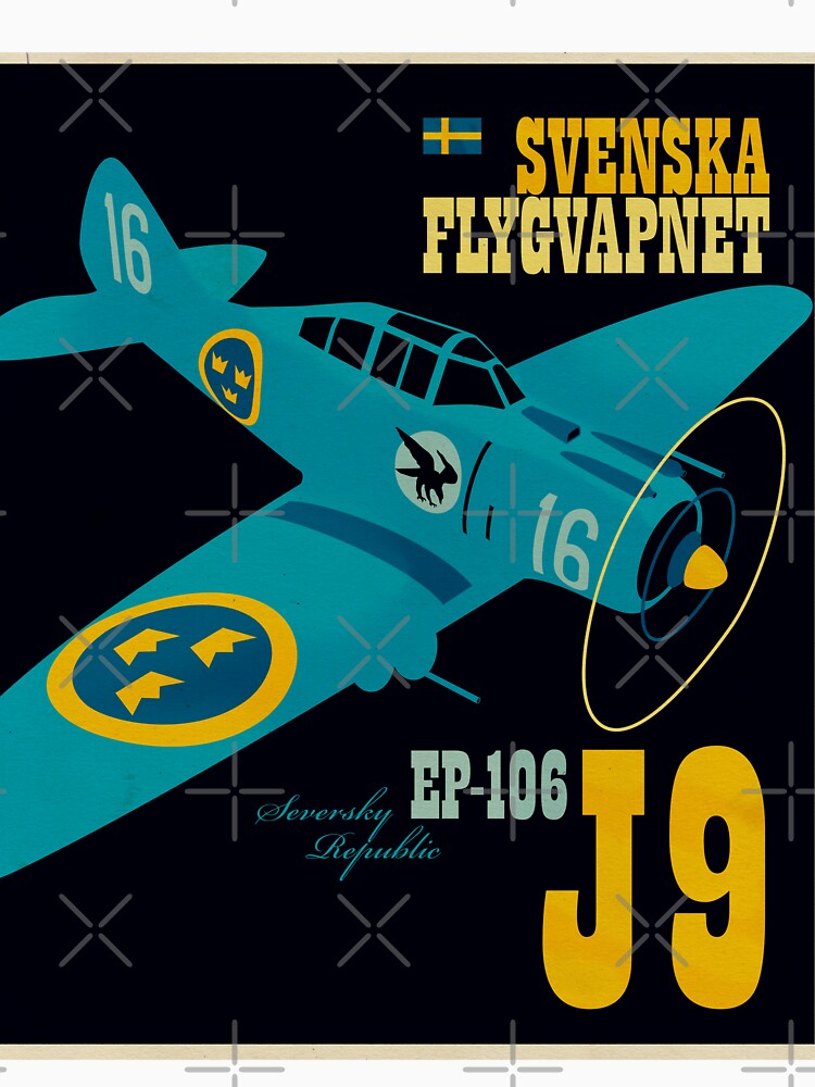 "Swedish J9 EP-106 Seversky Republic P-35 Airplane by Dennis Weber of ...