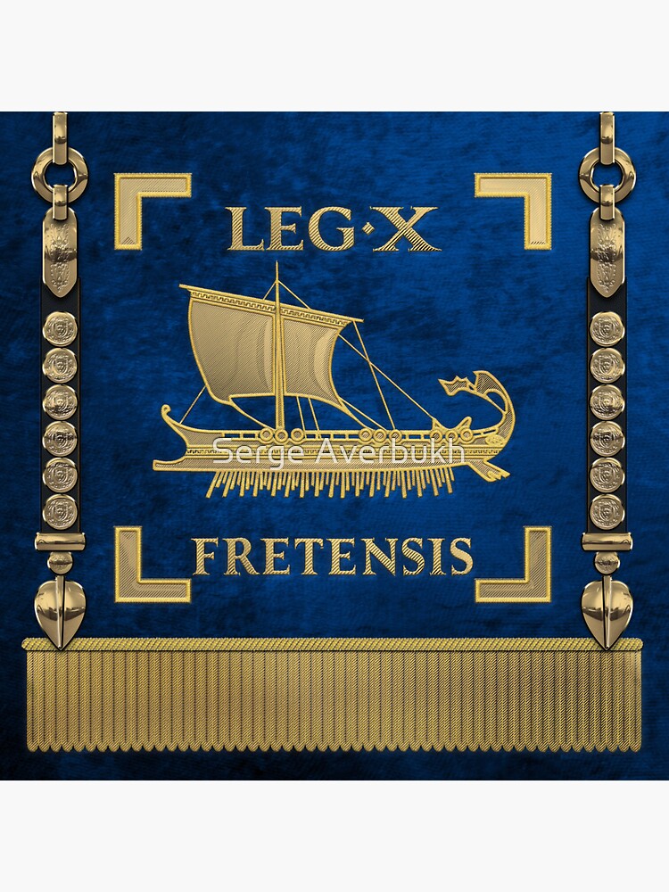 "Trireme Standard of the 10th Legion of the Strait - Blue Vexilloid of ...