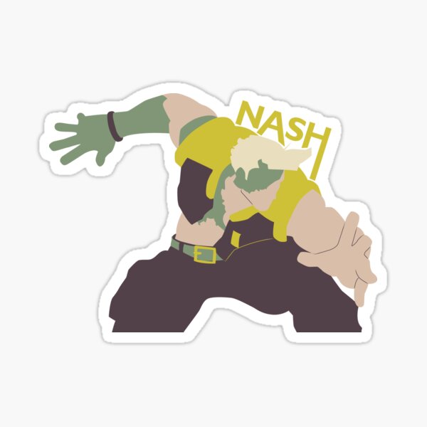 "Nash SFV Minimalist Vector Trace" Sticker for Sale by CyanOhm | Redbubble