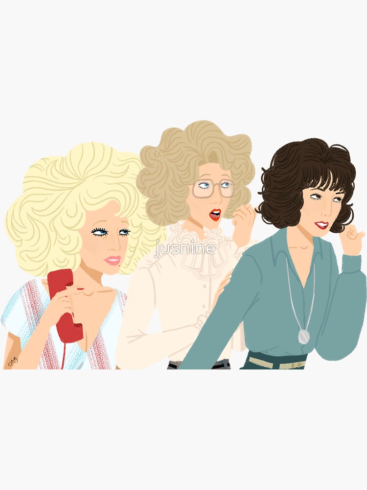 "9 to 5" Sticker for Sale by jusnine | Redbubble