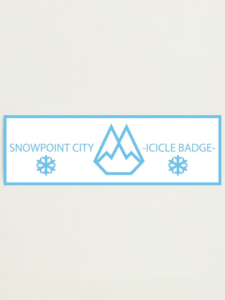 "Candice Icicle Badge Sticker" Photographic Print for Sale by ...