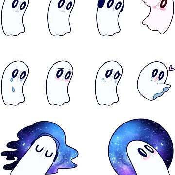 "Napstablook" Sticker for Sale by Jun Kim | Redbubble