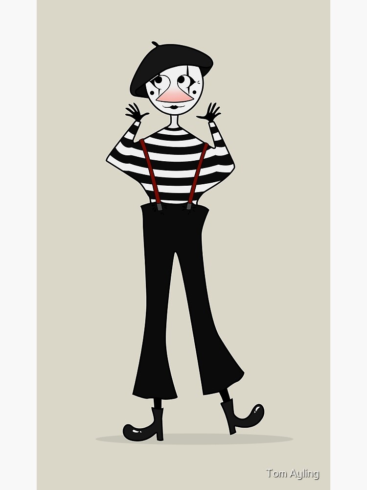 "Le Mime" Poster by WigglesOfWonder | Redbubble