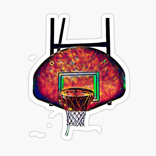 "Basketball Sport Fan Design Colored" Sticker for Sale by ogireal ...