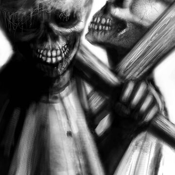 "Scary Stories Baseball" Art Print for Sale by Doug Saquic | Redbubble