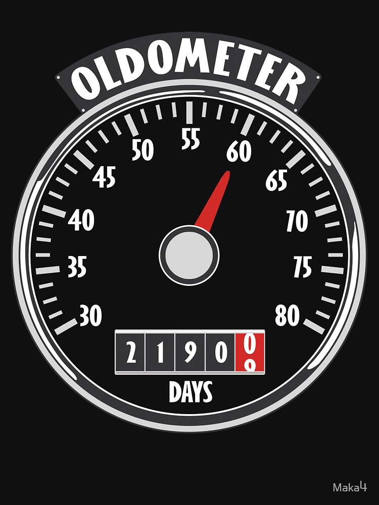 "Oldometer 60" Essential T-Shirt for Sale by Maka4 | Redbubble