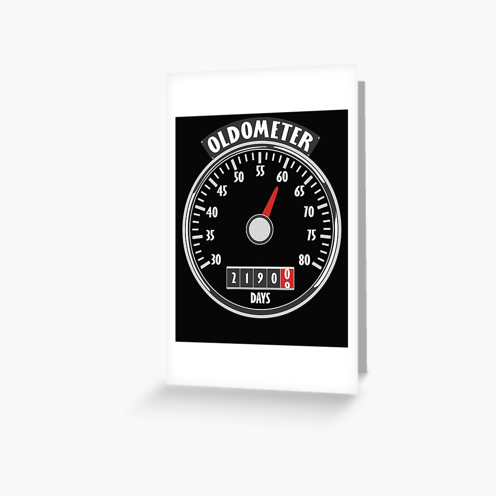 "Oldometer 60" Greeting Card for Sale by Maka4 | Redbubble