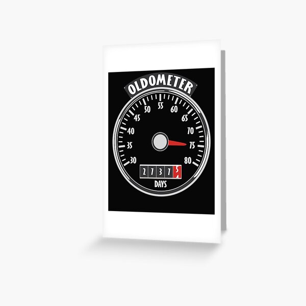 "Oldometer 75" Greeting Card for Sale by Maka4 | Redbubble