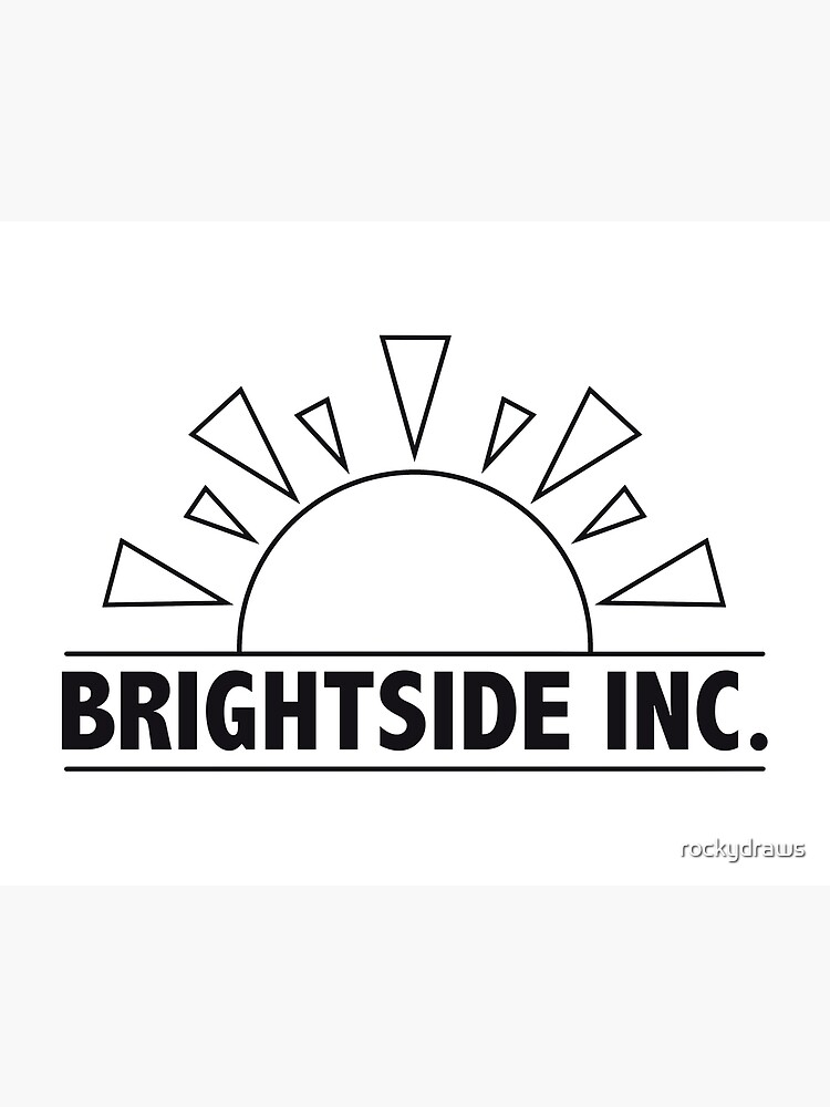 Póster «Logotipo de Brightside Inc. (blanco y negro)» de rockydraws ...