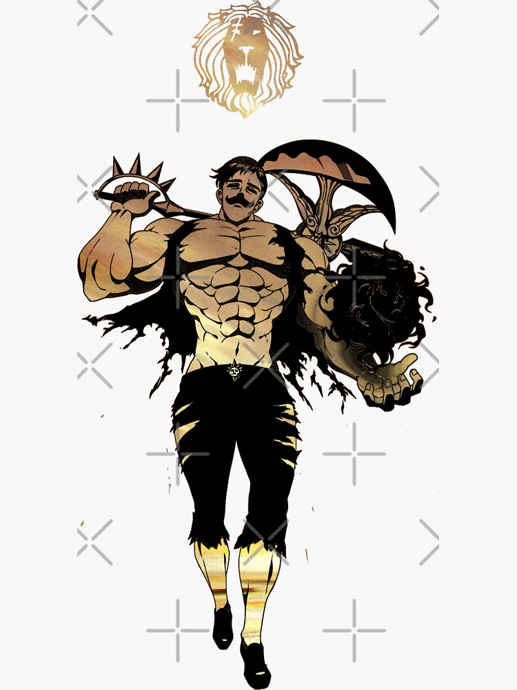 "Escanor - Seven Deadly Sins" Sticker by Blason | Redbubble