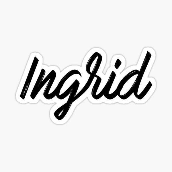 "Ingrid" Sticker by Shalomjoy | Redbubble
