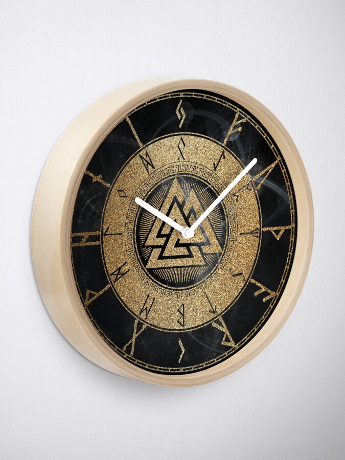 "Viking Warrior" Clock for Sale by FantasySkyArt | Redbubble