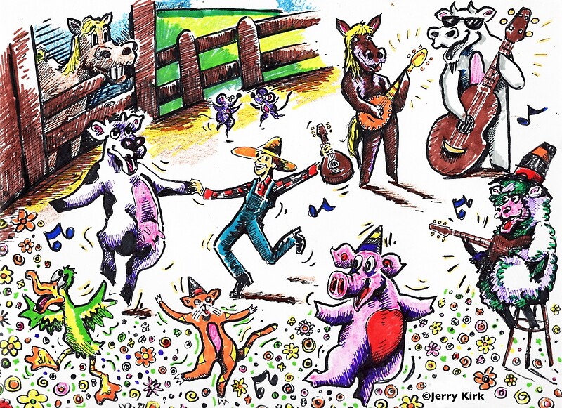 "'BARN DANCE'" by Jerry Kirk | Redbubble
