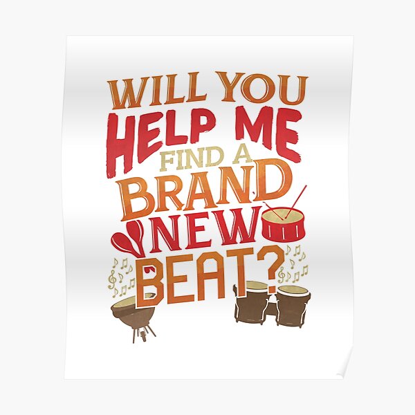 "Drumbeat design for Drummers & Beat makers" Poster for Sale by ...