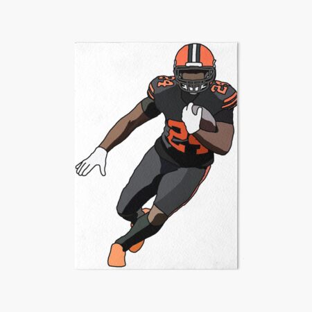 "Nick Chubb" Art Board Print for Sale by awexler892 | Redbubble
