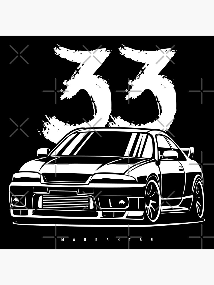 "Skyline R33 GT-R" Poster for Sale by OlegMarkaryan | Redbubble