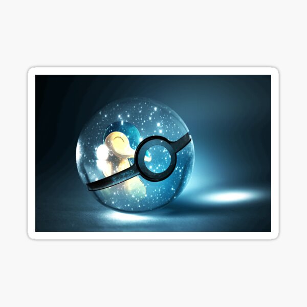 "Digital Pokemon Ball" Sticker by kyrraalvaradoo | Redbubble