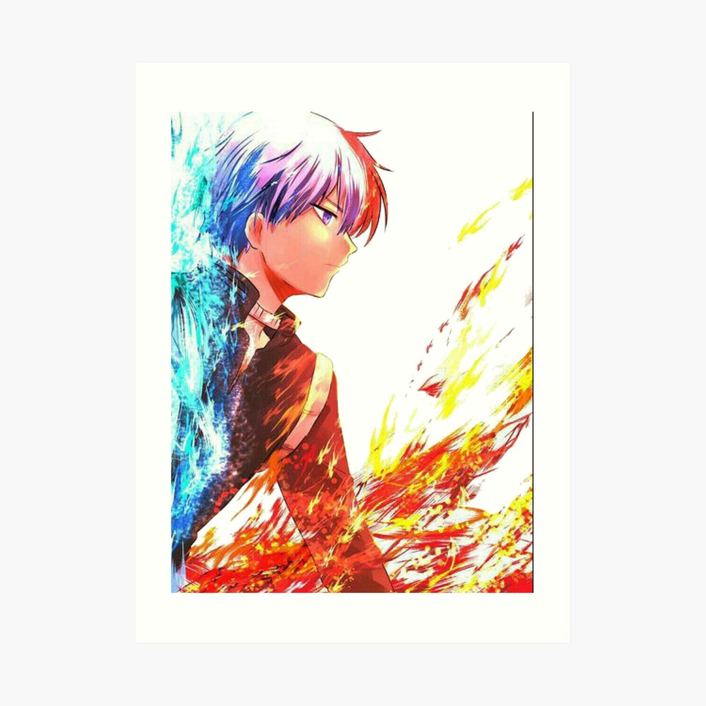 "Between Fire and Ice - My Hero Academia" Art Print by GoblaySan ...