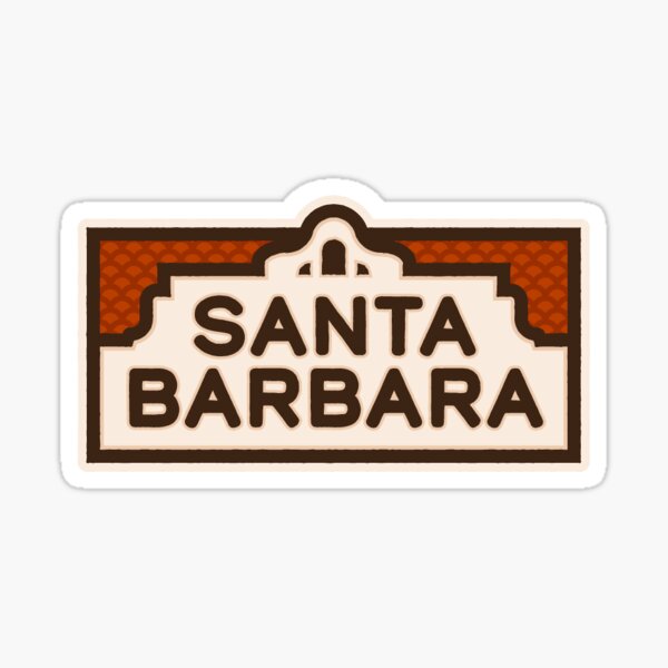 Santa Barbara Mission Stickers | Redbubble