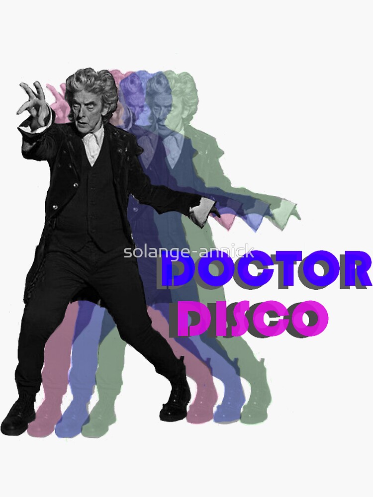 "Doctor Disco" Sticker for Sale by solange-annick | Redbubble