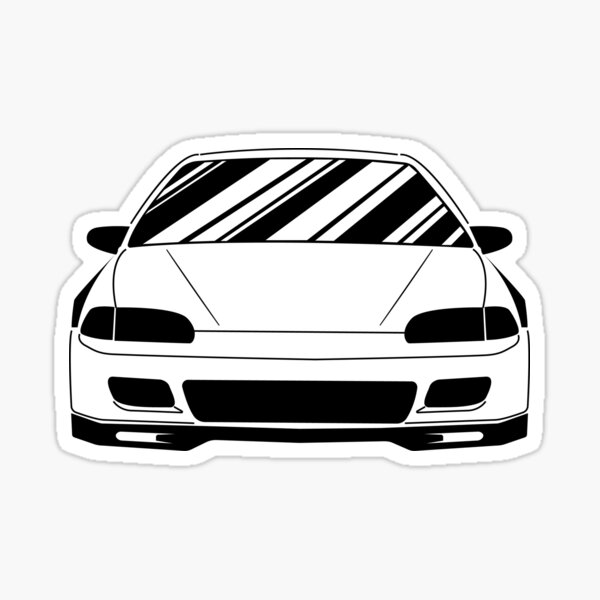 "civic eg" Sticker for Sale by dgallego | Redbubble