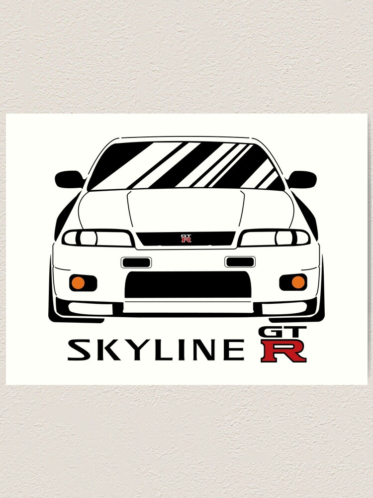 "skyline gtr r33" Art Print for Sale by dgallego | Redbubble