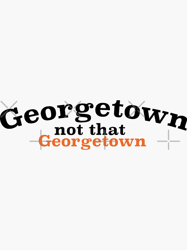 "Georgetown" Sticker for Sale by tylerolivia | Redbubble