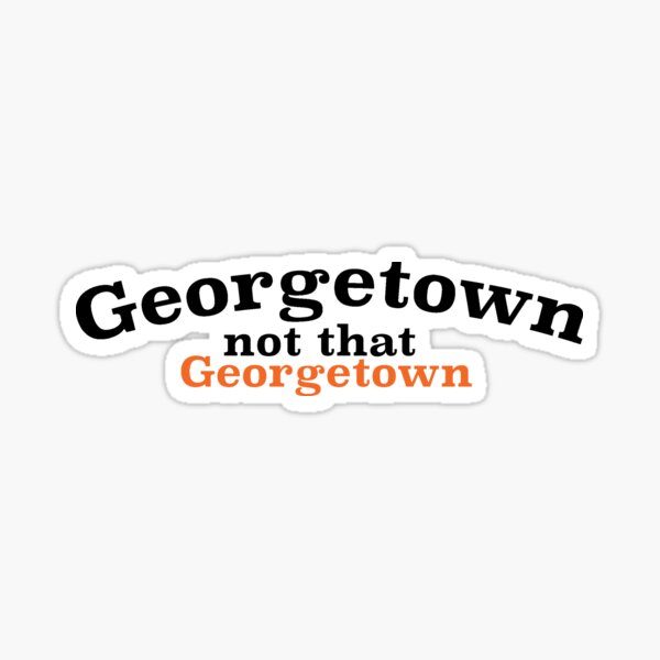 "Georgetown" Sticker for Sale by tylerolivia | Redbubble