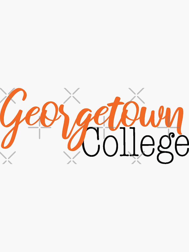 "Georgetown College" Sticker for Sale by tylerolivia | Redbubble