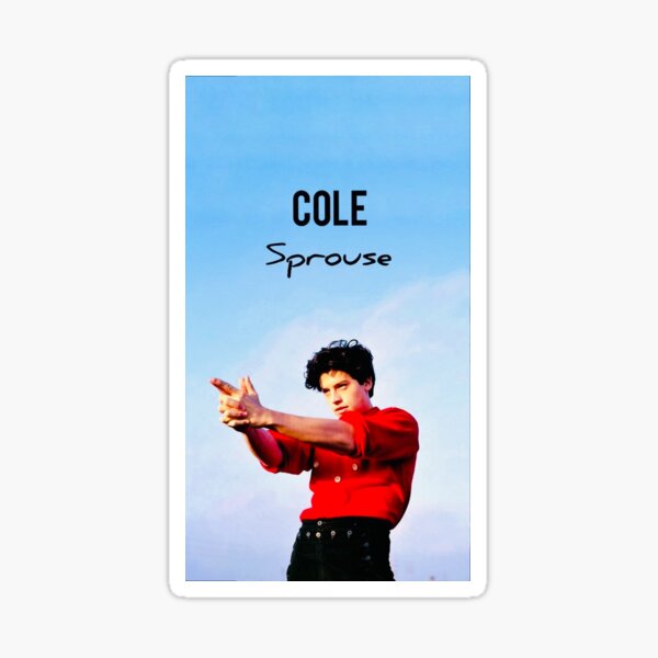 "Cole sprouse pic " Sticker for Sale by Izzywoodx | Redbubble
