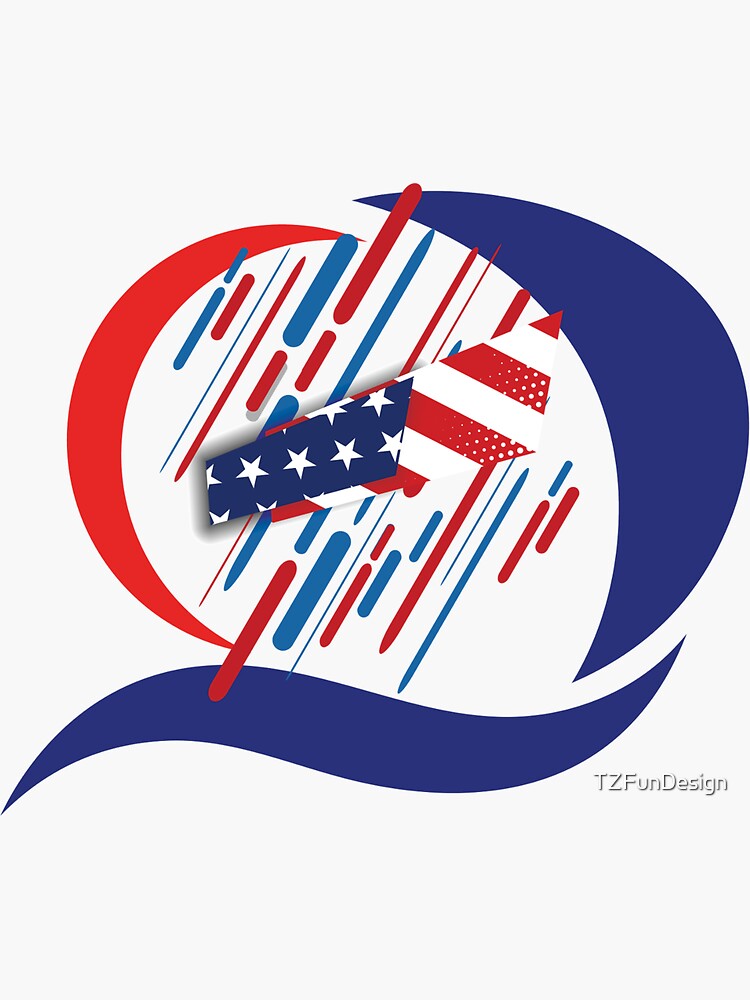 "American freedom associated with USA flag 55" Sticker for Sale by ...