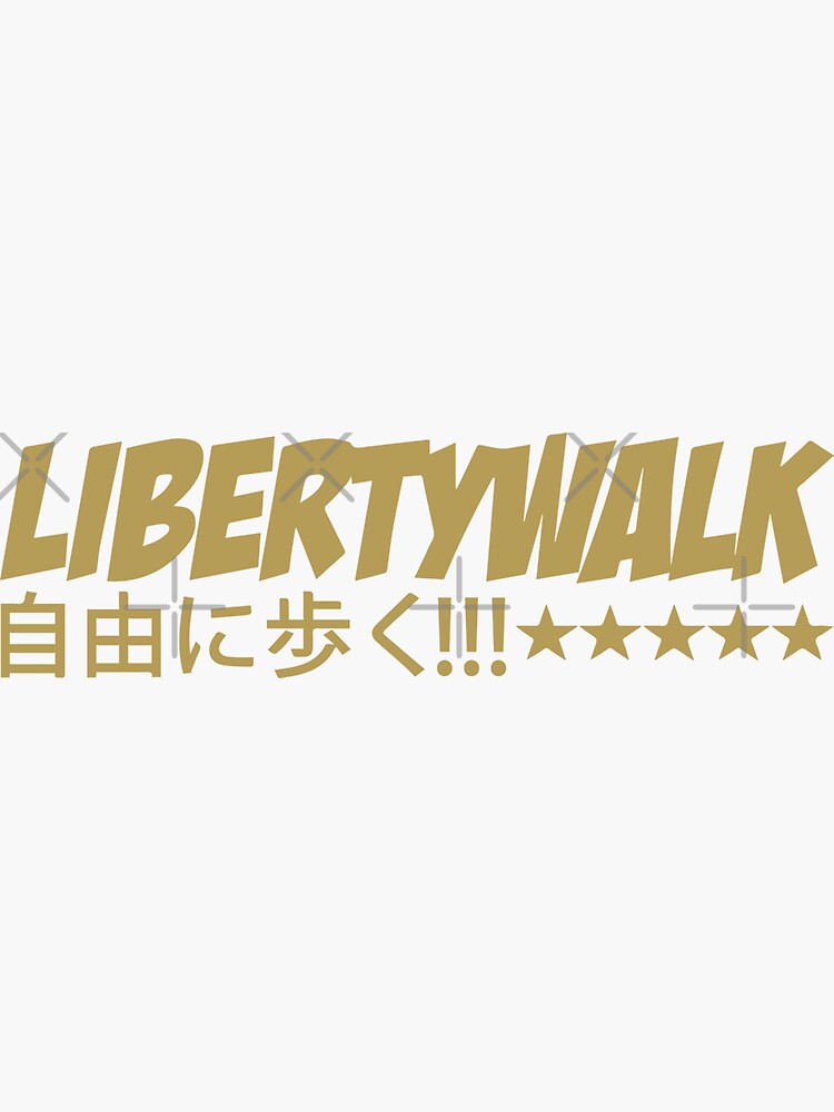 "Liberty Walk Logo with Japanese Characters" Sticker for Sale by ...