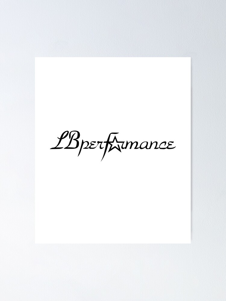 "LB Performance Liberty Walk Logo with Japanese Characters" Poster for ...