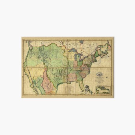 Lámina rígida «Mapa de los Estados Unidos de América por John Melish ...