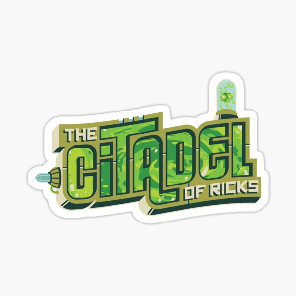 "Citadel of Ricks" Sticker for Sale by Grant Thackray | Redbubble