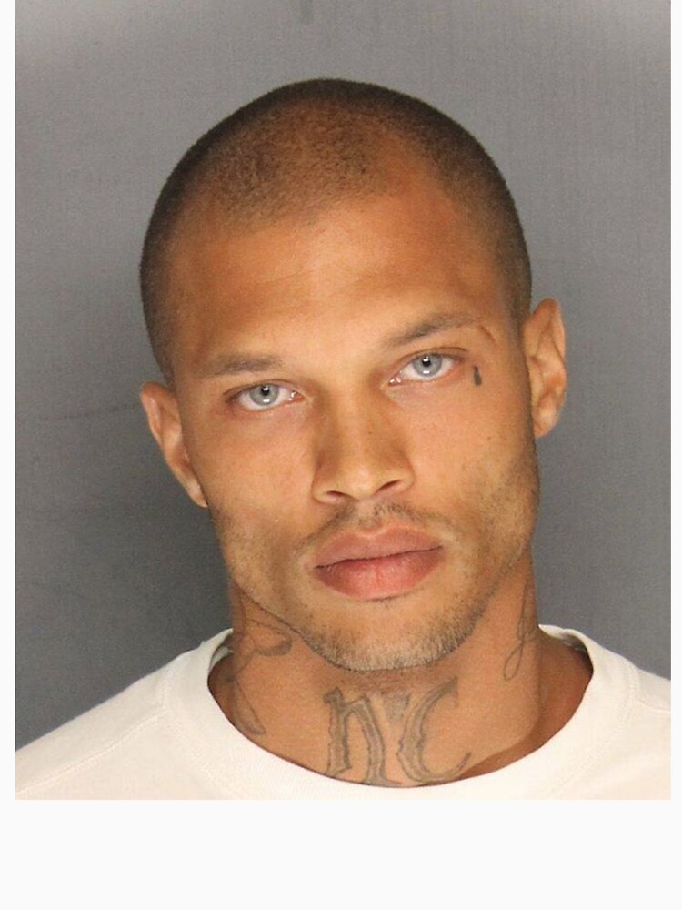 "Jeremy Meeks, the Handsome Mugshot, Hot Felon" T-shirt for Sale by ...